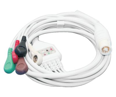 China DEUTSCH IPD AMP Overmolding Medical Cable Assembly SSY221 with -40℃ to 105℃ PVC Cable for Medical Equipment for sale
