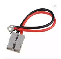 China 2 Pole Forklift Battery Charger Extension Cable 50A 600V with UL94 V-0 Rating and 10,000 Mating Cycles for sale