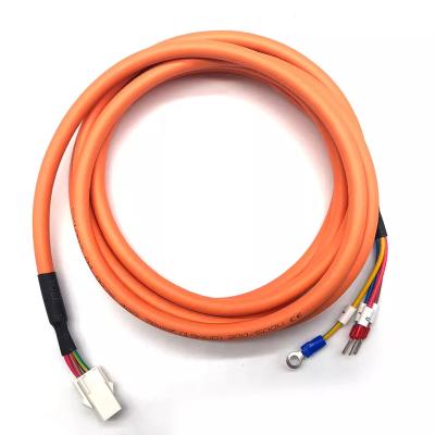 China 20AWG Drag Chain Cable with M4 M8 Connectors for PLC Encoder Servo Motor Signal Transmission for sale
