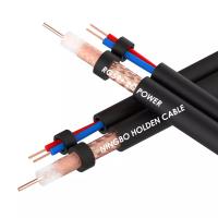 China 50 Ohm RG6 Coaxial Cable 1000 Ft with 4.57mm Insulation and 75V/150V Rating for Satellite Systems for sale