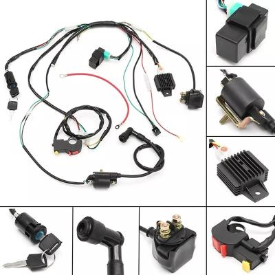China Custom PVC 50 Cores TE Molex Truck Wire Harness Silver Plated 2AWG-32AWG for sale