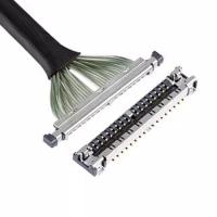China I-PEX 0.3mm Pitch Right Angle Micro Coaxial Cable 150mm LVDS Assembly for LCD Panels for sale
