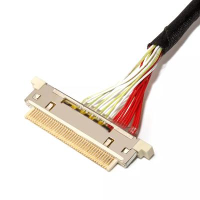 China EDP 40 Pin 30 Pin LVDS Cable with ACES 88441 and I-PEX 20454-030T Connectors for Display Panel Connectivity for sale