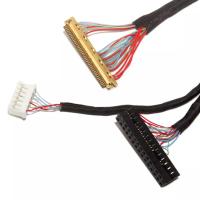 China ACES 88441 IDC LVDS 30-Pin to 40-Pin LCD Converter Cable Assembly with I-PEX 20454-030T Connector for sale