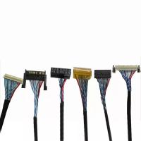 China OEM P-TWO FFC Turn LVDS Cable 28-36AWG 0.05-0.20mm Pitch LCD Screen Display Cable for sale