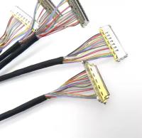 China Custom LVDS Cable Assembly 40 Pin 30 Pin I-pex Connector for LCD Panel Laptop Screen for sale