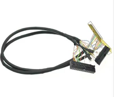 China Custom IPEX-20445-050E 50 Pin Micro Coax LVDS Cable for 7 Inch LCD Display for sale
