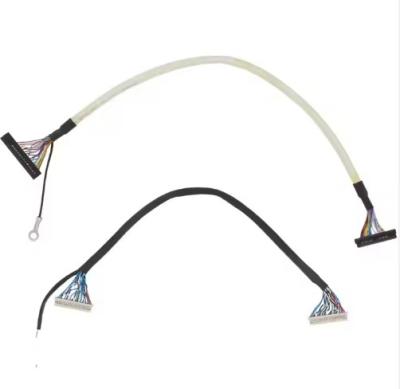 China Custom Micro Coax LVDS Cable 20 30 40 Pin for LCD Screen Display Panel for sale