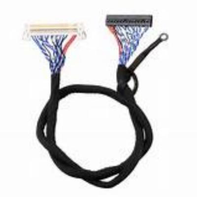 China LVDS Low-Voltage Display Serial Cable with Black Connector Type Black for sale