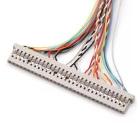 China UL VW-1 LVDS Cable 300V 30 Pin Connector AWG26-28 Copper Conductor PVC Jacket 1-5m for sale