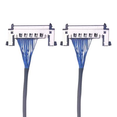 China High-Precision Custom Cable For Ultra-Thin Coaxial LVDS Display, LED Screen Silver-Coated Wire Solutions for sale