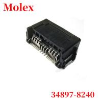 China Molex 34897-8240 Mini50 24 Circuit Dual Row Right Angle SMT Wire to Board Connector for sale