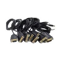 China Custom USB to DB9 RS232 Cable Prolific PL230 FT231X Chip PVC 3ft 6ft 10ft 25ft for sale