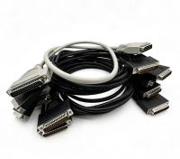 China Custom Full Copper DB9 DB15 DB25 Cable 2x15 Pins Male to Male Serial Parallel Data Transfer for sale