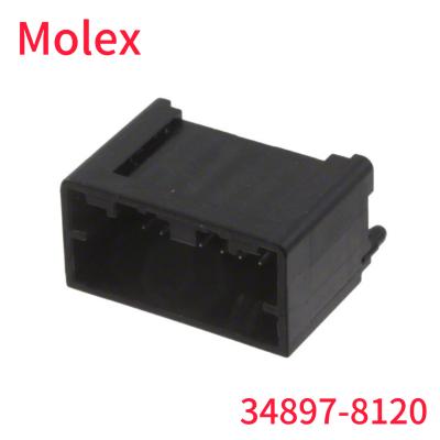 China Molex 34897-8120 12 Position Tin Plated Right Angle SMT PCB Connector Mini50 for sale