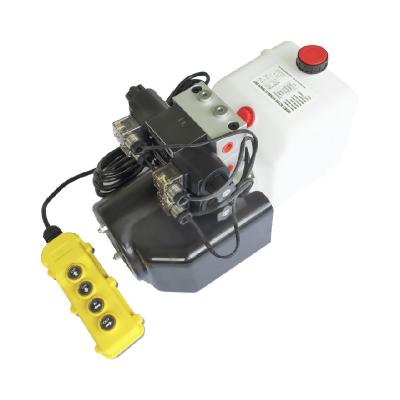China DC 12V 1.6Kw Double Acting Hydraulic Power Unit With Remote Control For Sanitation Vehicle Agricultural Vehicle for sale