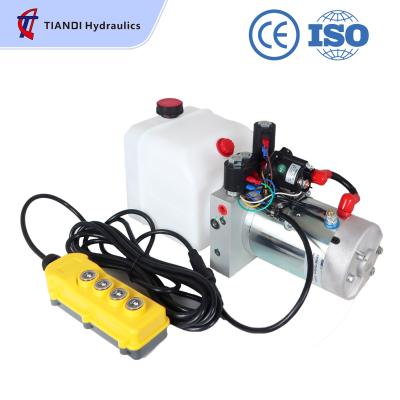 China DC 12V 1.6Kw Small Double Acting Power Pack Hydraulic System Unit For Truck Tailboard for sale