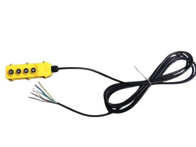 China 4 Meters 4 Buttons 6 Wired Remote Switch for Hydraulic Power Packs for sale