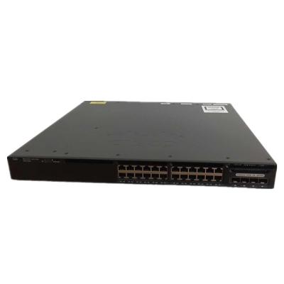 China Cisco WS-C3650-24PD-E 24 Port PoE Gigabit Managed Network Switch 24x PoE 370W for sale