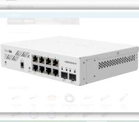 China Mikrotik CSS610-8G-2S+IN Managed Network Switch 8 Gigabit Ports 136 Gbps Switch Capacity for sale