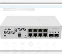 China Mikrotik CSS610-8G-2S+IN Managed Network Switch 8 Gigabit Ports 136 Gbps Switch Capacity for sale