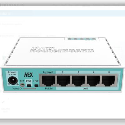 China MikroTik RB750Gr3 5 Port Gigabit Router Dual Core 880MHz CPU 256MB RAM RouterOS L4 for sale