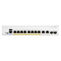 China Stock GE C1300-8FP-2G Combo Network Switch Full PoE 8-Port with 2x1G SNMP LACP QoS Stackable Function for sale