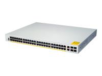 China 48 Port Gigabit PoE Network Switch 370W 4x1G SFP LACP QoS VLAN Managed for sale