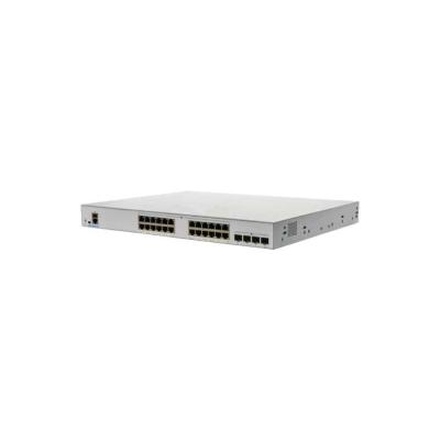 China 24 Port Gigabit PoE+ Network Switch with 4 SFP Slots 250G Switching Capacity for sale