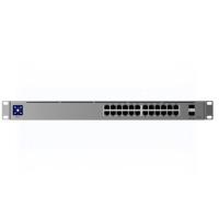 China 24 Port USW Pro 24 Layer 3 Managed Switch 10G SFP Fanless Gigabit Ethernet Network Switch for sale