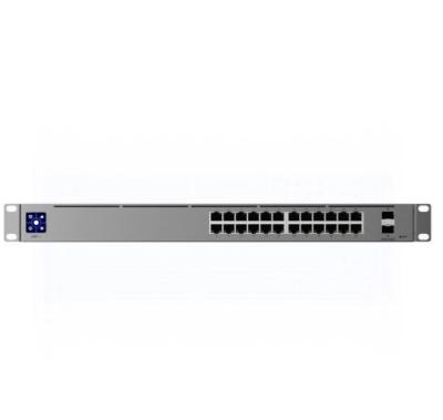 China 24 Port USW Pro 24 Layer 3 Managed Switch 10G SFP Fanless Gigabit Ethernet Network Switch for sale