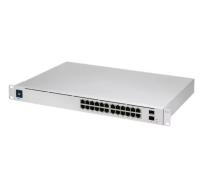 China 24 Port USW Pro 24 Layer 3 Managed Switch 10G SFP Fanless Gigabit Ethernet Network Switch for sale