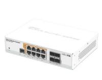China 8 Port Gigabit PoE Smart Switch 10/100/1000Mbps 400MHz CPU CRS112-8P-4S-IN for sale
