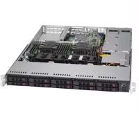 China SuperServer 1U Rackmount SYS-510P-WTR Single Socket P RAID 0/1/5/10 Capable Server for sale