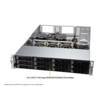 China 2U Rackmount Server SYS-621C-TN12R Dual Socket ICX 4510 12C 24T 2.4GHz 16GB 800W for sale