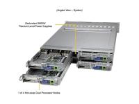 China Supermicro SYS-220BT-HNTR 2U Rack Twin Server 2 Nodes Intel 6346 800W for sale