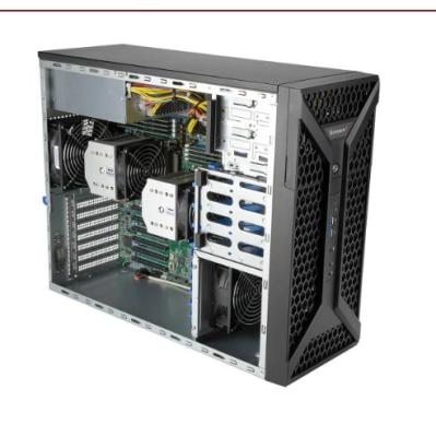 China SYS-7049P-TRT Tower Server Intel C622 Chipset 2.1G 8C 16T 960GB SATA SSD 1DWPD for sale