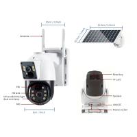 China HILVISION C2480WG-10G 4G Solar Waterproof Panoramic 360 Camera 8x Zoom Metal Front for sale