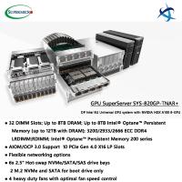 China Original Supermicro 8U GPU Server with 8x A100 GPUs and 32 DIMM Slots for AI HPC for sale