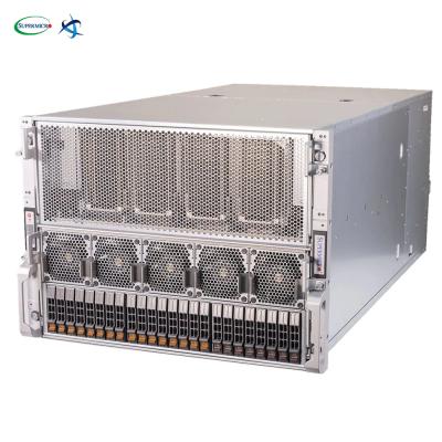 China Supermicro 8U GPU Server AMD EPYC 9004 8x NVIDIA HGX H100 H200 6TB DDR5 3000W for sale
