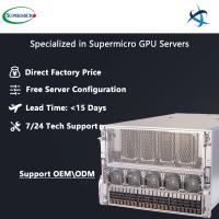 China Supermicro 8U GPU Server AMD EPYC 9004 8x NVIDIA HGX H100 H200 6TB DDR5 3000W for sale