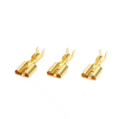 China Gold Plated Metal Stamped Terminals Dependable Crimping Solutions for sale