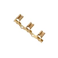 China Corrosion Resistant Metal Stamped Terminals With Gold Plating For Crimping for sale