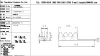 China Brass Metal Stamping Terminal , Motor Piercing U Type Terminal   Connector for sale