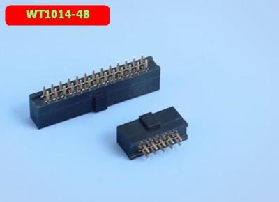 China Double Row Straight Pin Header 2.54 Mm Female Header With Positioning Bumps for sale