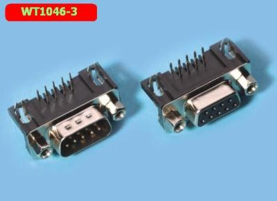 China WT1046-3 IC Socket Connector D - SUB DR Connector Bent Foot Plug - In Type for sale