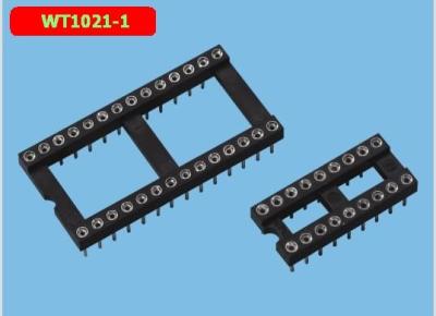 China Round Hole 2.54mm IC Socket Connector LENGTH 7.43MM Φ 0.40 To 0.56 Mm for sale