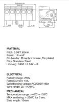 China WT142R-5.08/7.62 spring type terminal block pcb spring terminal block factory direct sales for sale