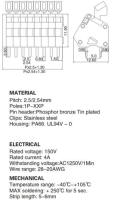 China WT240-2.5/2.54 pcb spring type terminal block, spacing 2.5/2.54, factory direct sales for sale