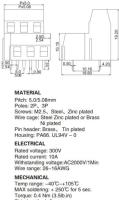 China Double - Layer PCB Terminal Block  Spacing 5.0/5.08 Mm Plastic Terminal Block for sale